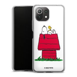 DeinDesign Xiaomi Mi 11 Lite 5G NE Handy Silikon H&uuml;lle Case transparent Handyh&uuml;lle Snoopy Official Licensed Product Peanuts Silikon Case