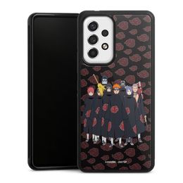 DeinDesign Galaxy A53 5G Handy Gallery Case Handyh&uuml;lle 9H Geh&auml;rtetes Glas R&uuml;ckseite H&uuml;lle Naruto Shippuden Akatsuki Official Licensed Product Gallery Case