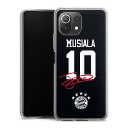 DeinDesign Xiaomi Mi 11 Lite 5G NE Handy Silikon H&uuml;lle Case transparent Handyh&uuml;lle Fcb Jamal Musiala Fc Bayern M&uuml;nchen Silikon Case
