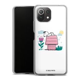 DeinDesign Xiaomi Mi 11 Lite 5G NE Handy Silikon H&uuml;lle Case transparent Handyh&uuml;lle Official Licensed Product Snoopy Dog Silikon Case