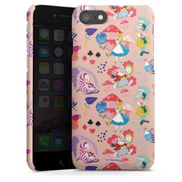 DeinDesign iPhone SE (2020) Handy Premium Case Smartphone Handyh&uuml;lle Schutzh&uuml;lle matt Alice In Wonderland Muster Disney Premium Case