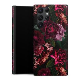 DeinDesign Galaxy S22 Ultra Handy Premium Case Smartphone Handyh&uuml;lle Schutzh&uuml;lle gl&auml;nzend Flowers Blossom Rose Premium Case