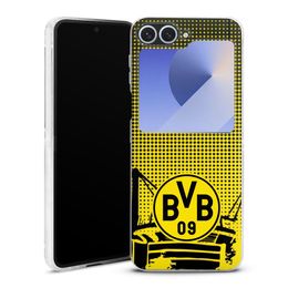 DeinDesign Galaxy Z Flip 6 Handy Hard Case Schutzh&uuml;lle transparent Smartphone Handy H&uuml;lle Bvb Stadium Borussia Dortmund Hard Case