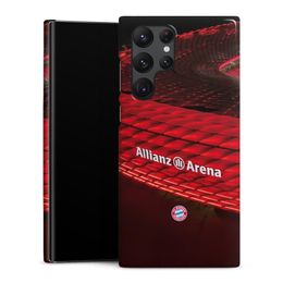 DeinDesign Galaxy S22 Ultra Handy Premium Case Smartphone Handyh&uuml;lle Schutzh&uuml;lle gl&auml;nzend Fc Bayern M&uuml;nchen Stadium Fcb Premium Case