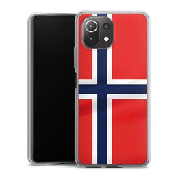 DeinDesign Xiaomi Mi 11 Lite 5G NE Handy Silikon H&uuml;lle Case transparent Handyh&uuml;lle Flags Flag Norway Silikon Case