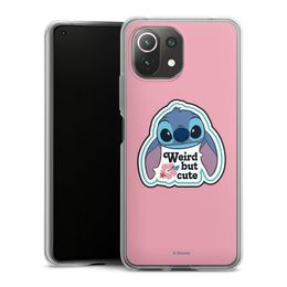 DeinDesign Xiaomi Mi 11 Lite 5G NE Handy Silikon H&uuml;lle Case transparent Handyh&uuml;lle Disney Sayings Lilo & Stitch Silikon Case