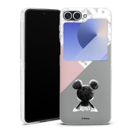 DeinDesign Galaxy Z Flip 7 FE Handy Hard Case Schutzh&uuml;lle transparent Smartphone Handy H&uuml;lle Marble Disney Mickey Mouse Hard Case