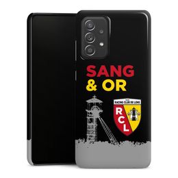 DeinDesign Galaxy A52s 5G Handy Premium Case Smartphone Handyh&uuml;lle Schutzh&uuml;lle gl&auml;nzend Official Licensed Product Racing Club De Lens Rcl Premium Case
