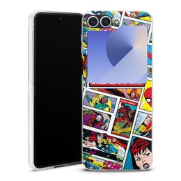 DeinDesign Galaxy Z Flip 7 FE Handy Hard Case Schutzh&uuml;lle transparent Smartphone Handy H&uuml;lle Muster Comic Marvel Hard Case