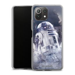 DeinDesign Xiaomi Mi 11 Lite 5G NE Handy Silikon H&uuml;lle Case transparent Handyh&uuml;lle Star Wars Merchandise Robot Silikon Case