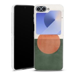 DeinDesign Galaxy Z Flip 6 Handy Hard Case Schutzh&uuml;lle transparent Smartphone Handy H&uuml;lle Sunset Bird Sunshine Hard Case