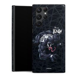 DeinDesign Galaxy S22 Ultra Handy Premium Case Smartphone Handyh&uuml;lle Schutzh&uuml;lle gl&auml;nzend Marvel Venom Spiderman Premium Case