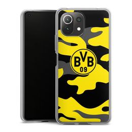 DeinDesign Xiaomi Mi 11 Lite 5G NE Handy Silikon H&uuml;lle Case transparent Handyh&uuml;lle Merchandise Bvb Borussia Dortmund Silikon Case
