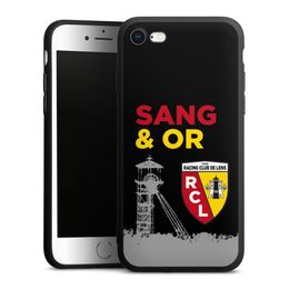 DeinDesign iPhone SE (2020) Handy Premium Silikon H&uuml;lle Handyh&uuml;lle schwarz Case Racing Club De Lens Rcl Official Licensed Product Silikon Premium Case