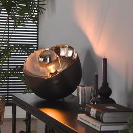 hofstein Mirror Tischleuchte Nickel-Matt, Schwarz, 1-flammig
