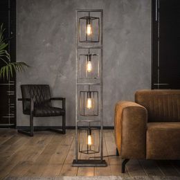 hofstein Westbroek Stehlampe Silber, 4-flammig