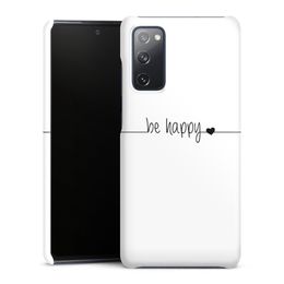DeinDesign Galaxy S20 FE Handy Premium Case Smartphone Handyh&uuml;lle Schutzh&uuml;lle matt Sayings Statement Happiness Premium Case