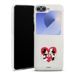 DeinDesign Galaxy Z Flip 6 Handy Hard Case Schutzh&uuml;lle transparent Smartphone Handy H&uuml;lle Disney Heart Hard Case