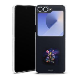 DeinDesign Galaxy Z Flip 6 Handy Hard Case Schutzh&uuml;lle transparent Smartphone Handy H&uuml;lle Baby Groot Guardians Of The Galaxy Marvel Hard Case