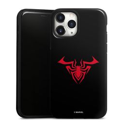 DeinDesign iPhone 11 Pro Handy Panzer Handyh&uuml;lle robuste Outdoor H&uuml;lle Schutzh&uuml;lle gl&auml;nzend Spiderman Logo Marvel Tough Case