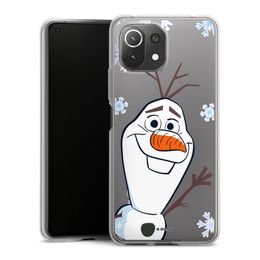 DeinDesign Xiaomi Mi 11 Lite 5G NE Handy Silikon H&uuml;lle Case transparent Handyh&uuml;lle Frozen Olaf Disney Frozen 2 Silikon Case