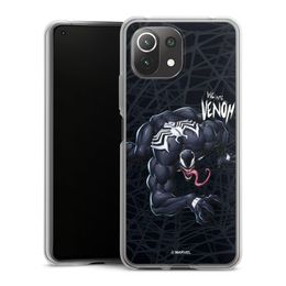 DeinDesign Xiaomi Mi 11 Lite 5G NE Handy Silikon H&uuml;lle Case transparent Handyh&uuml;lle Marvel Venom Spiderman Silikon Case