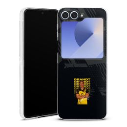 DeinDesign Galaxy Z Flip 6 Handy Hard Case Schutzh&uuml;lle transparent Smartphone Handy H&uuml;lle Borussia Dortmund Bvb Julian Brandt Hard Case