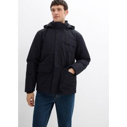bonprix 3 in 1 Winterjacke mit heraustrennbarer Innenfleecejacke, schwarz, Gr.64/66 (3XL), moderne Winterjacke mit heraustrennbarer Innenfleecejacke. Jacke und Fleecejacke lassen sie sowohl zusammen oder einzeln tragen.
