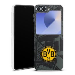 DeinDesign Galaxy Z Flip 6 Handy Hard Case Schutzh&uuml;lle transparent Smartphone Handy H&uuml;lle Bvb Stadium Borussia Dortmund Hard Case