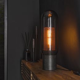 hofstein Lalora Tischleuchte Anthrazit, 1-flammig