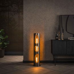 hofstein Pocinho Stehleuchte Schwarz, 3-flammig