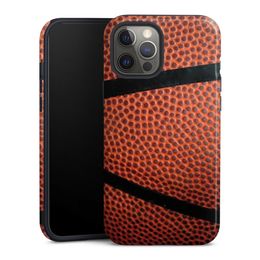 DeinDesign iPhone 12 Pro Max Handy Panzer Handyh&uuml;lle robuste Outdoor H&uuml;lle Schutzh&uuml;lle gl&auml;nzend Ball Sports Basketball Tough Case
