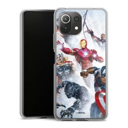 DeinDesign Xiaomi Mi 11 Lite 5G NE Handy Silikon H&uuml;lle Case transparent Handyh&uuml;lle Marvel Avengers Official Licensed Product Silikon Case