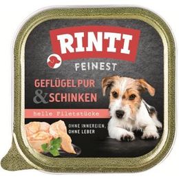 Rinti Feinest Adult Gefl&uuml;gel pur und Schinken 44x150 g