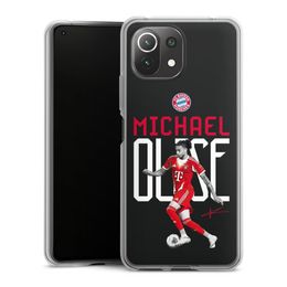 DeinDesign Xiaomi Mi 11 Lite 5G NE Handy Silikon H&uuml;lle Case transparent Handyh&uuml;lle Fc Bayern M&uuml;nchen Michael Olise Official Licensed Product Silikon Case