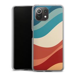DeinDesign Xiaomi Mi 11 Lite 5G NE Handy Silikon H&uuml;lle Case transparent Handyh&uuml;lle Colour Wave Ombre Silikon Case