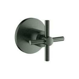 Grohe Atrio UP-Ventil 29396AL0 Oberbau, mit Kreuzgriff, hard graphite geb&uuml;rstet