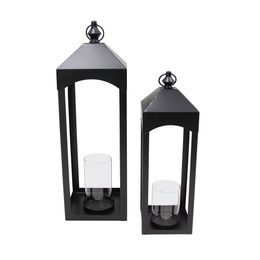 Laterne "Black", 2er Set
