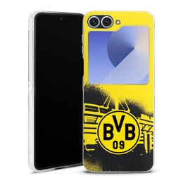 DeinDesign Galaxy Z Flip 6 Handy Hard Case Schutzh&uuml;lle transparent Smartphone Handy H&uuml;lle Bvb Borussia Dortmund Stadium Hard Case