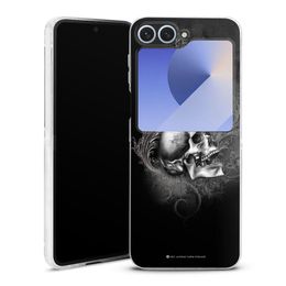 DeinDesign Galaxy Z Flip 6 Handy Hard Case Schutzh&uuml;lle transparent Smartphone Handy H&uuml;lle Gothic Skulls Skull Hard Case