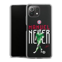 DeinDesign Xiaomi Mi 11 Lite 5G NE Handy Silikon H&uuml;lle Case transparent Handyh&uuml;lle Fc Bayern M&uuml;nchen Manuel Neuer Official Licensed Product Silikon Case