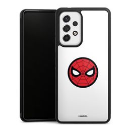 DeinDesign Galaxy A53 5G Handy Gallery Case Handyh&uuml;lle 9H Geh&auml;rtetes Glas R&uuml;ckseite H&uuml;lle Spiderman Merchandise Marvel Gallery Case