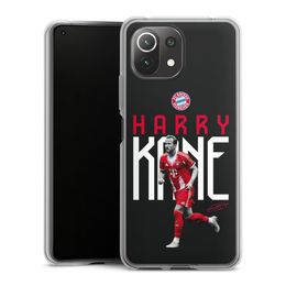 DeinDesign Xiaomi Mi 11 Lite 5G NE Handy Silikon H&uuml;lle Case transparent Handyh&uuml;lle Harry Kane Official Licensed Product Fc Bayern M&uuml;nchen Silikon Case