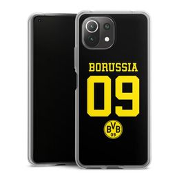 DeinDesign Xiaomi Mi 11 Lite 5G NE Handy Silikon H&uuml;lle Case transparent Handyh&uuml;lle Jersey Borussia Dortmund Bvb Silikon Case