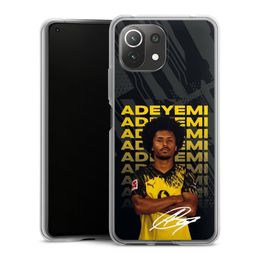 DeinDesign Xiaomi Mi 11 Lite 5G NE Handy Silikon H&uuml;lle Case transparent Handyh&uuml;lle Karim Adeyemi Borussia Dortmund Bvb Silikon Case