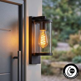 hofstein Telhada Au&szlig;enwandleuchte Schwarz, 1-flammig