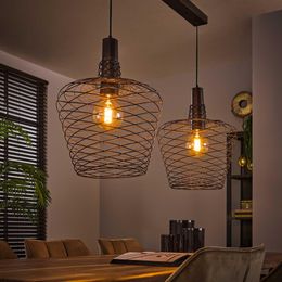 hofstein Accent Pendelleuchte Kupferfarben, 2-flammig