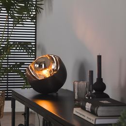 hofstein Mirror Tischleuchte Nickel-Matt, Schwarz, 1-flammig