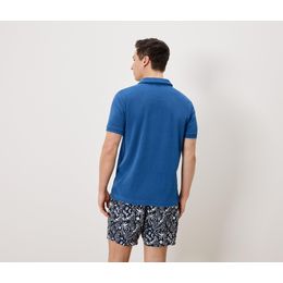 Tchibo - Frottee-Poloshirt - Herren - Gr. L - blau