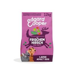 Edgard & Cooper Trockenfutter, Hund, Adult, Frischer Hirsch & Freilaufente 12 kg